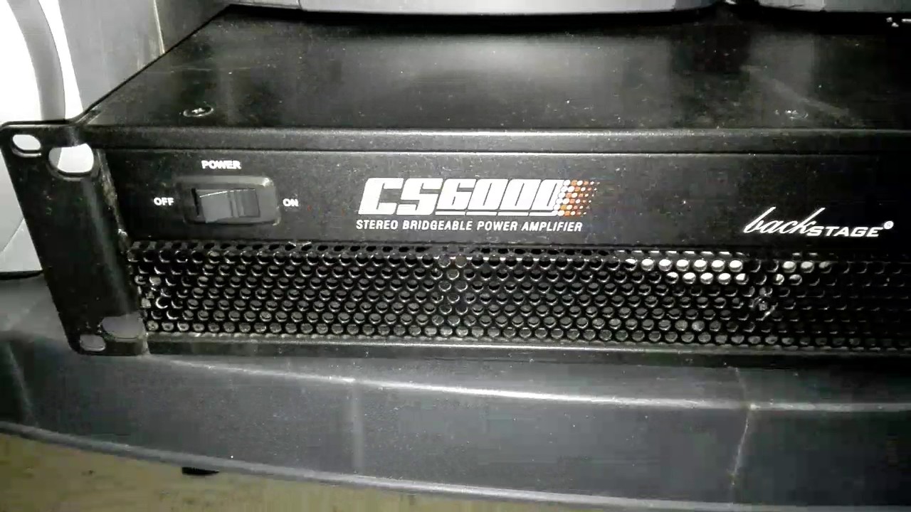 Amplificador backSTAGE CS 6000 - YouTube