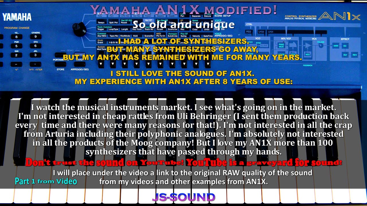Yamaha AN1X my experience with AN1X after 8 years of use - YouTube