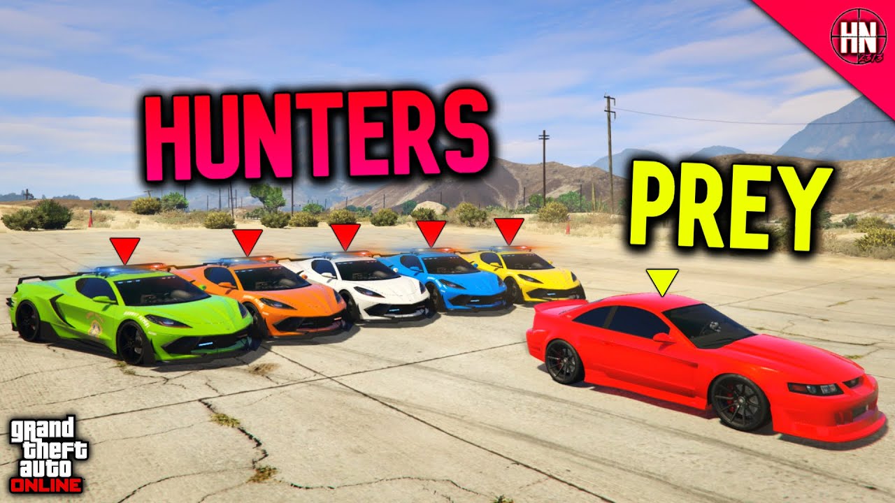 DOMINATOR ASP vs 5 D10 POLICE CARS! | GTA 5 ManHunt! - YouTube
