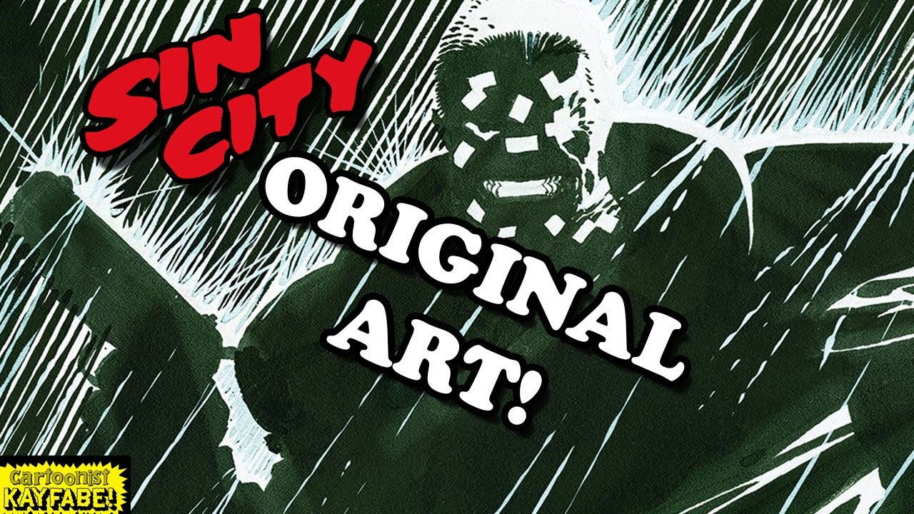 Frank Miller's Original Art for the First Sin City! - YouTube