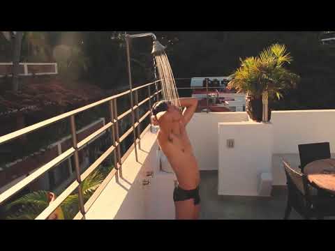 Showering Outside in Puerto Vallarta, Mexico | Gay Resort Penthouse | Featuring Meshed Up Store