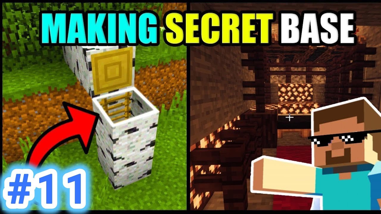 Started Building My First Secret Enchanting Base!🧙‍♂️ (Hidden Room ...