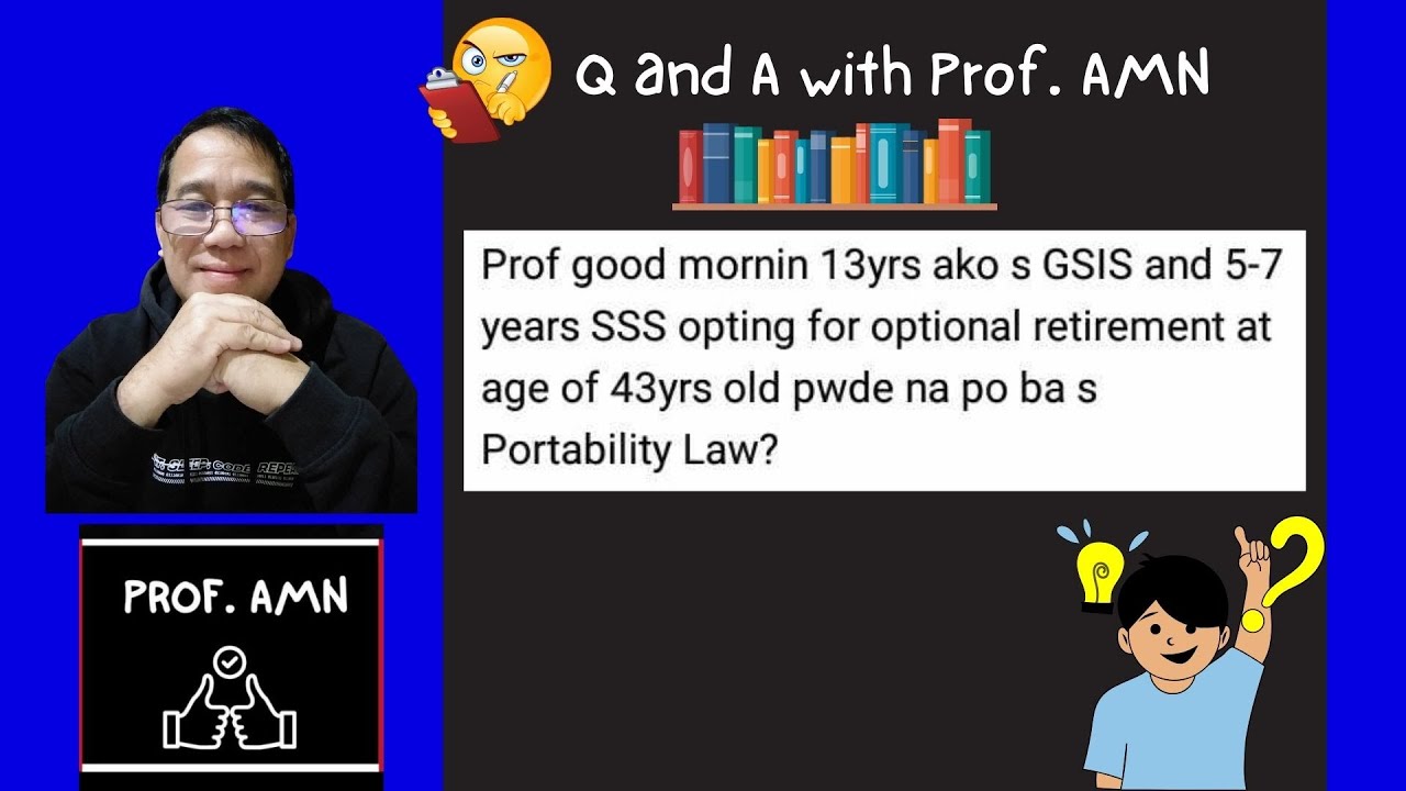 GSIS contributions + SSS contributions = Portability Law - YouTube