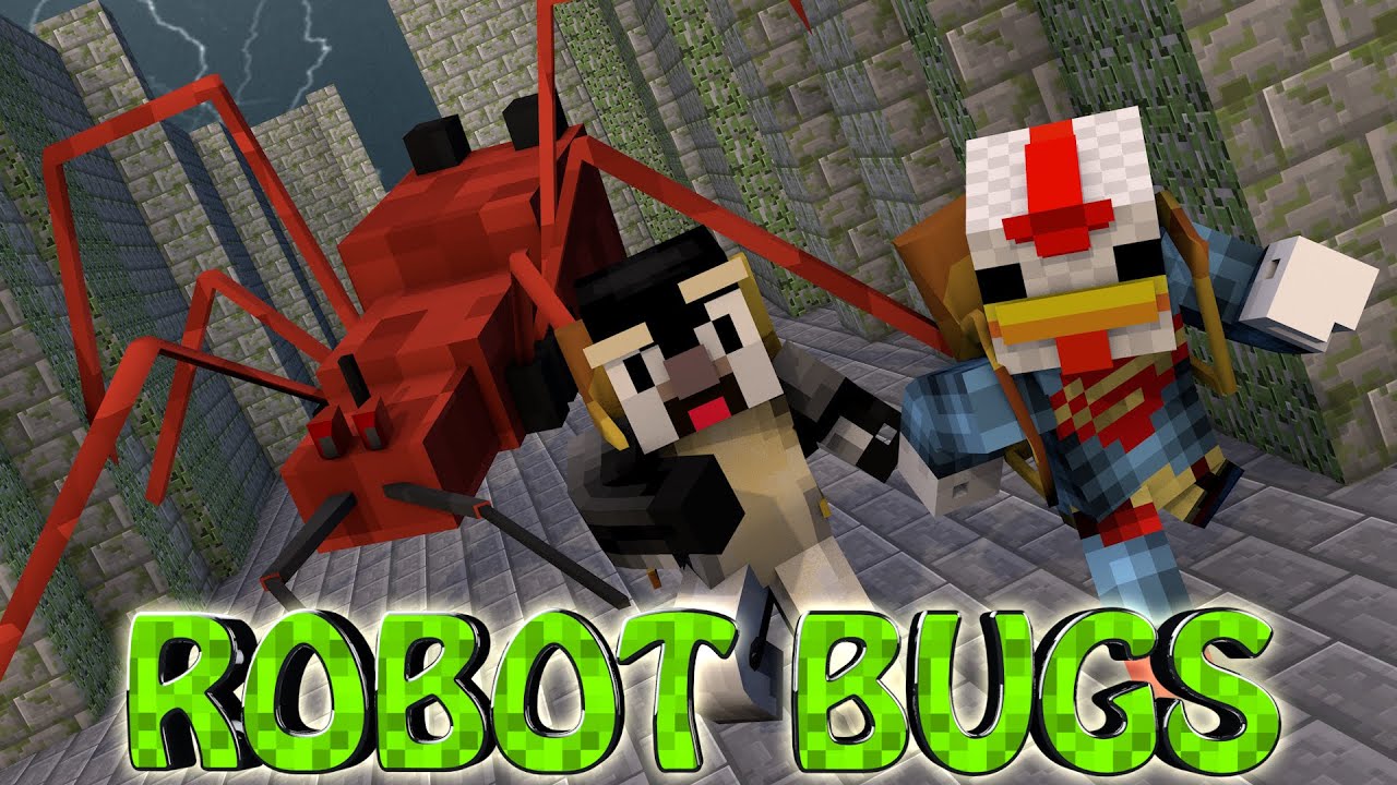 Minecraft | MAZE CHALLENGE SURVIVAL - KILLER ROBOT BUGS Challenge Part ...