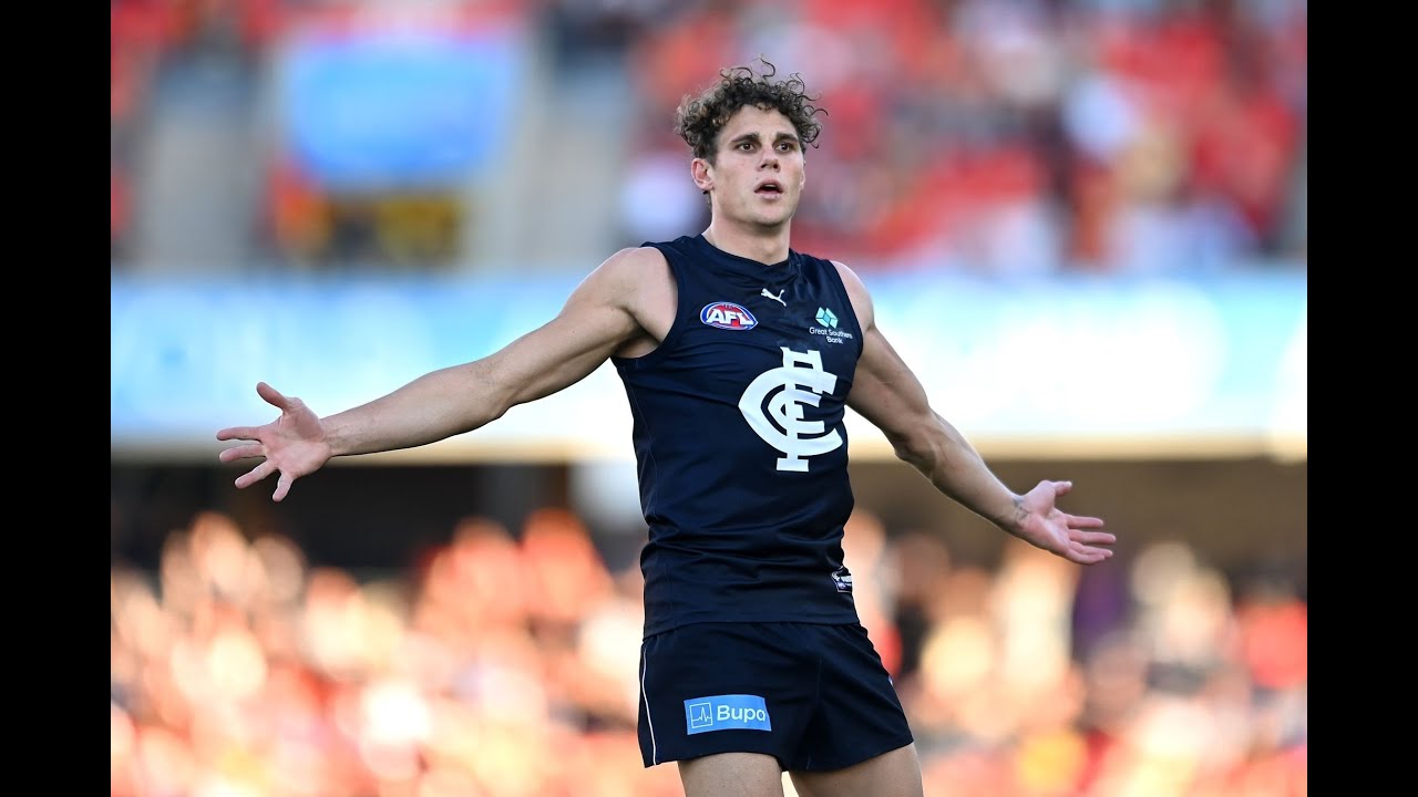 Charlie Curnow - 2023 AFL Home & Away Season Highlights - Carlton ...