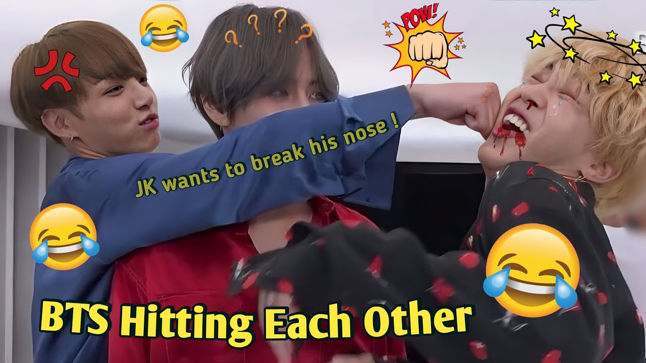When BTS Hit Each Other (Hitting Moments) - YouTube