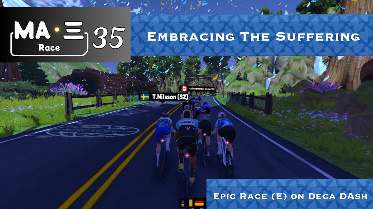Two Sore Legs But Zero Quit // Zwift Race Analysis // Epic Race (E) on ...
