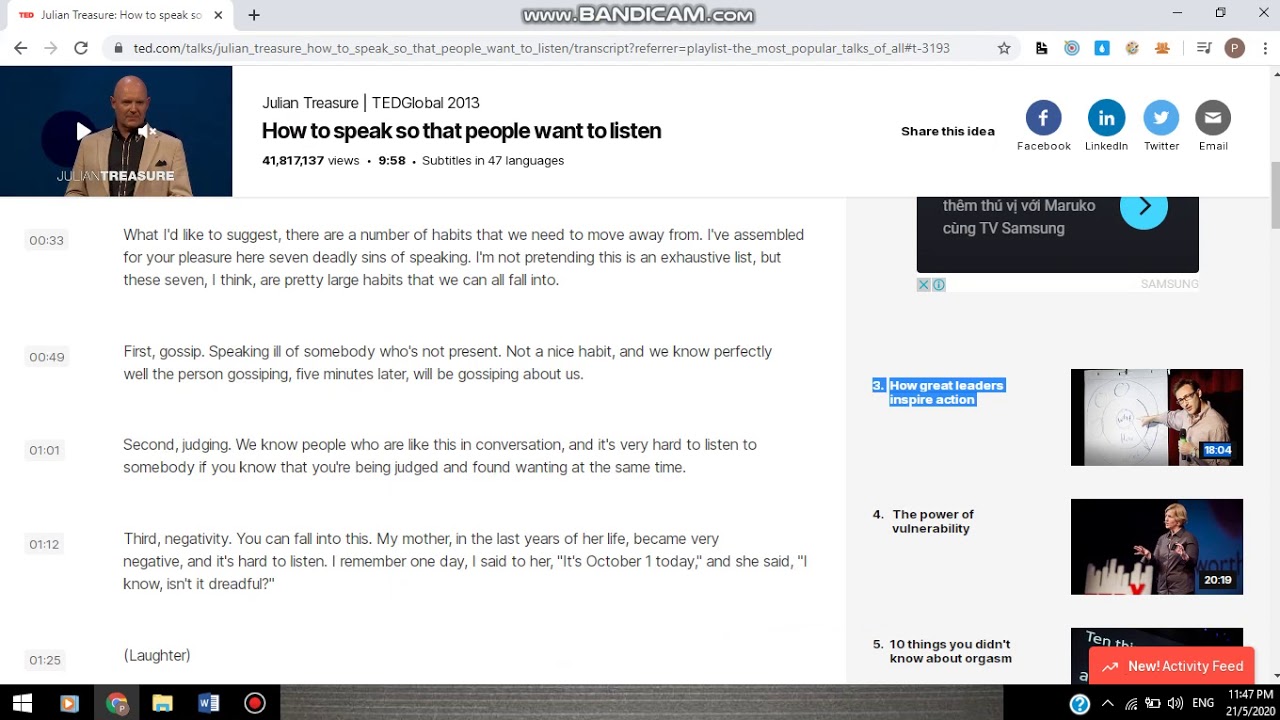 [TED] How to Speak so That People Want to Listen - Julian Treasure ...