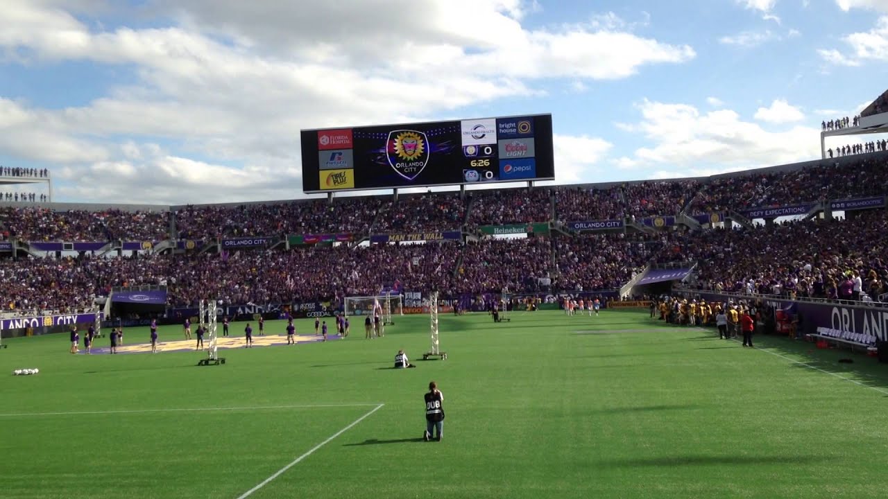 Orlando City MLS Debut Citrus Bowl Introductions - YouTube