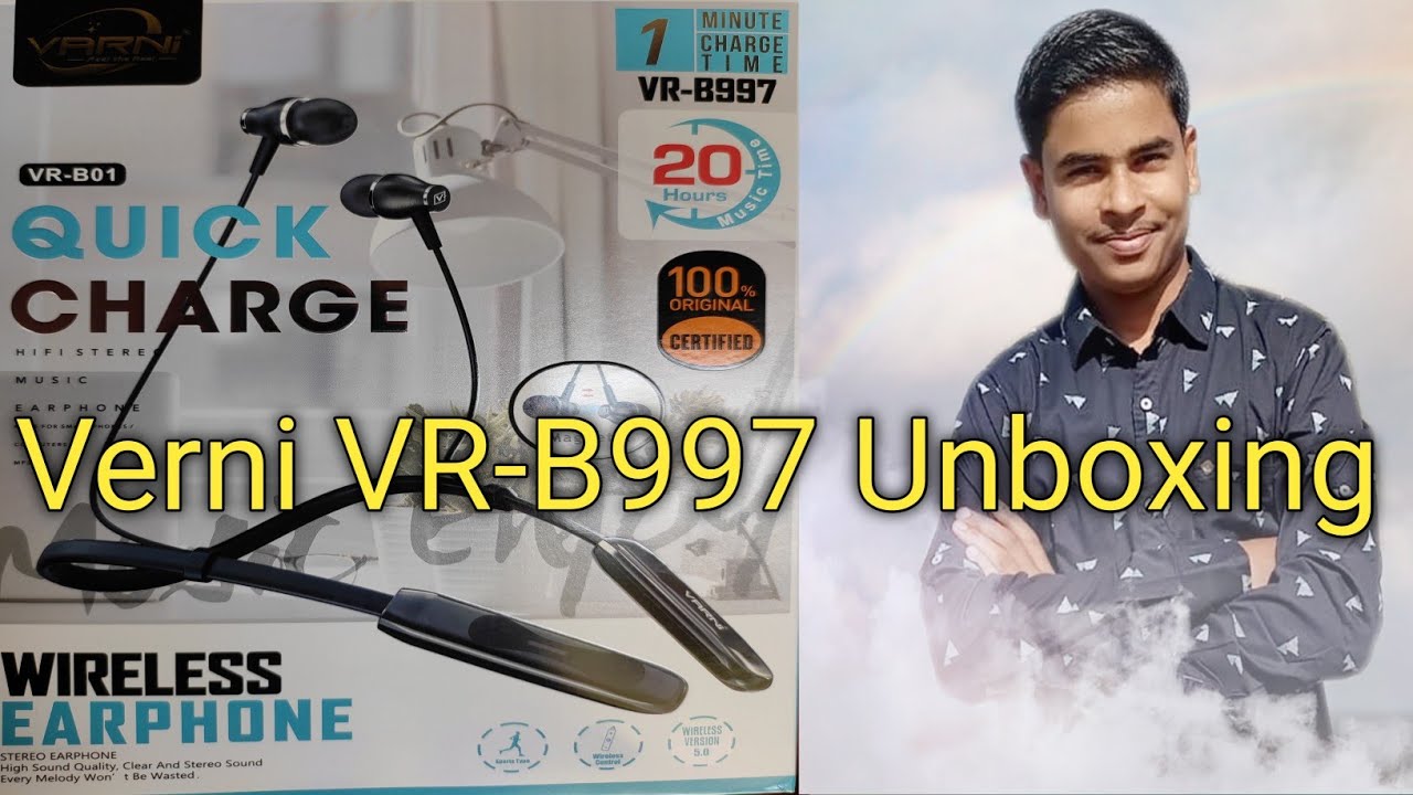 Verni VR-B997 Wireless Earphone Unboxing @malluteli9879 |Verni Earphone ...