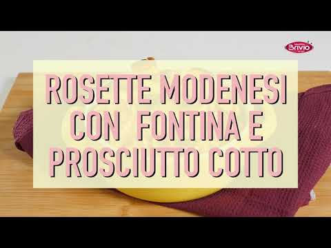 Rosette modenesi al forno con fontina e prosciutto cotto - YouTube