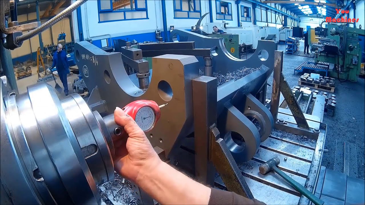 Amazing Machining process on roller supports. Mechanization Process ...