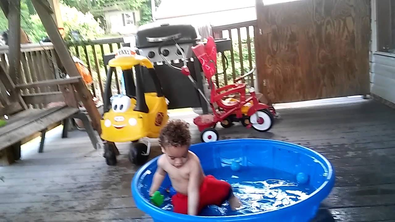 Play time in my pool - YouTube