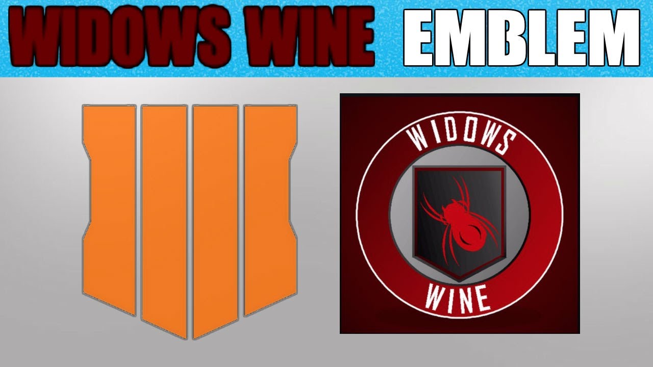 Black Ops 4 - Widow's Wine Perk Emblem Tutorial By StoneGash - YouTube