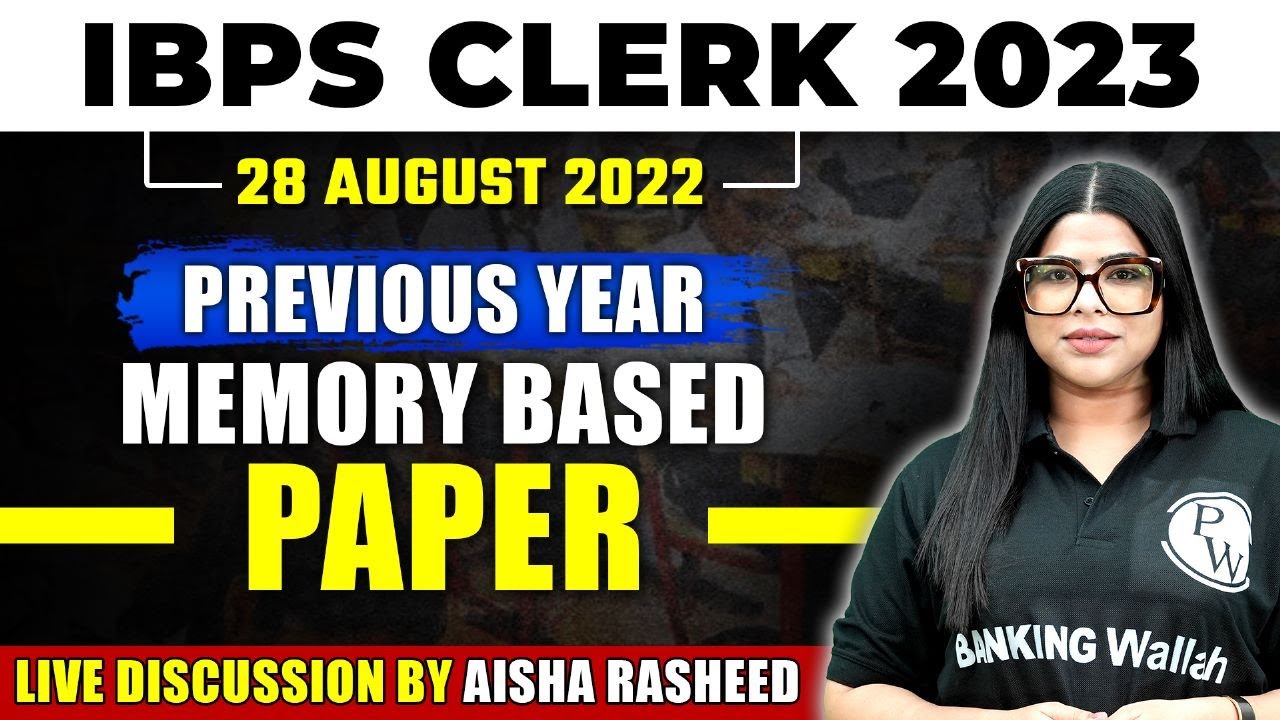 IBPS Clerk 2023 | English Previous Year Memory Based Paper | 28 August ...