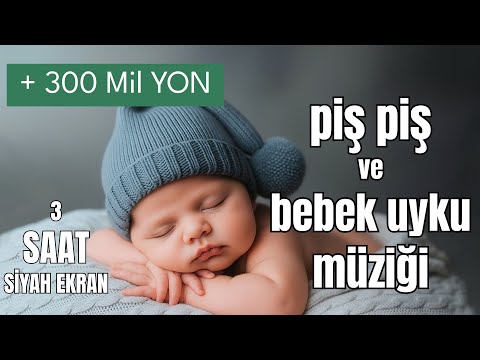Piş piş bebek uyku müziği| UYKU GARANTİLİ | SİYAH EKRAN | PEMBE DÜŞLER NİNNİSİ