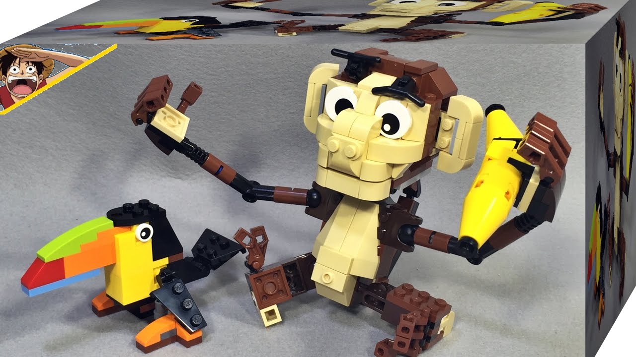 레고 크리에이터 원숭이 몽키와 큰부리새 31019 숲속 동물들 조립 리뷰 LEGO Creator Forest Animals ...