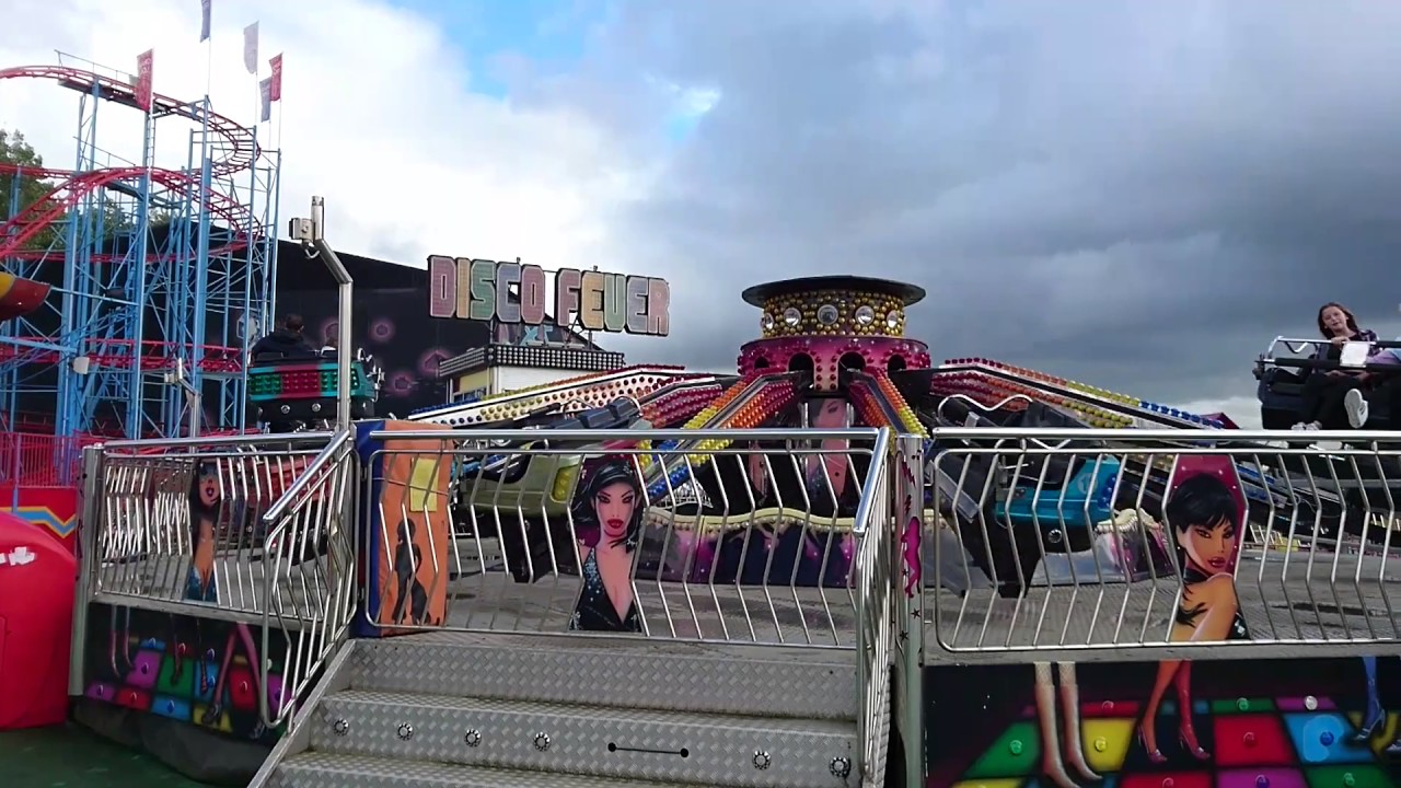 Disco Fever Ride At Brean Theme Park, Brean, Somerset - YouTube