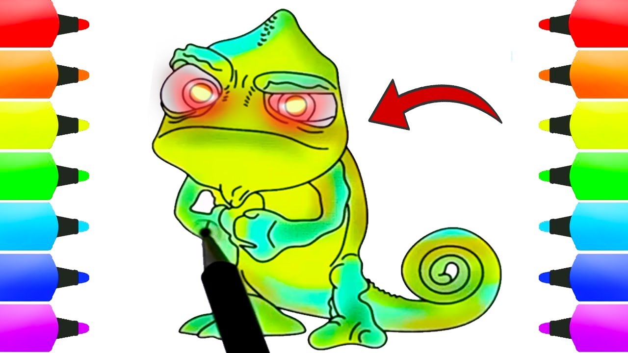 Learn How to Draw and Coloring Frog Digital Art For Kids - YouTube