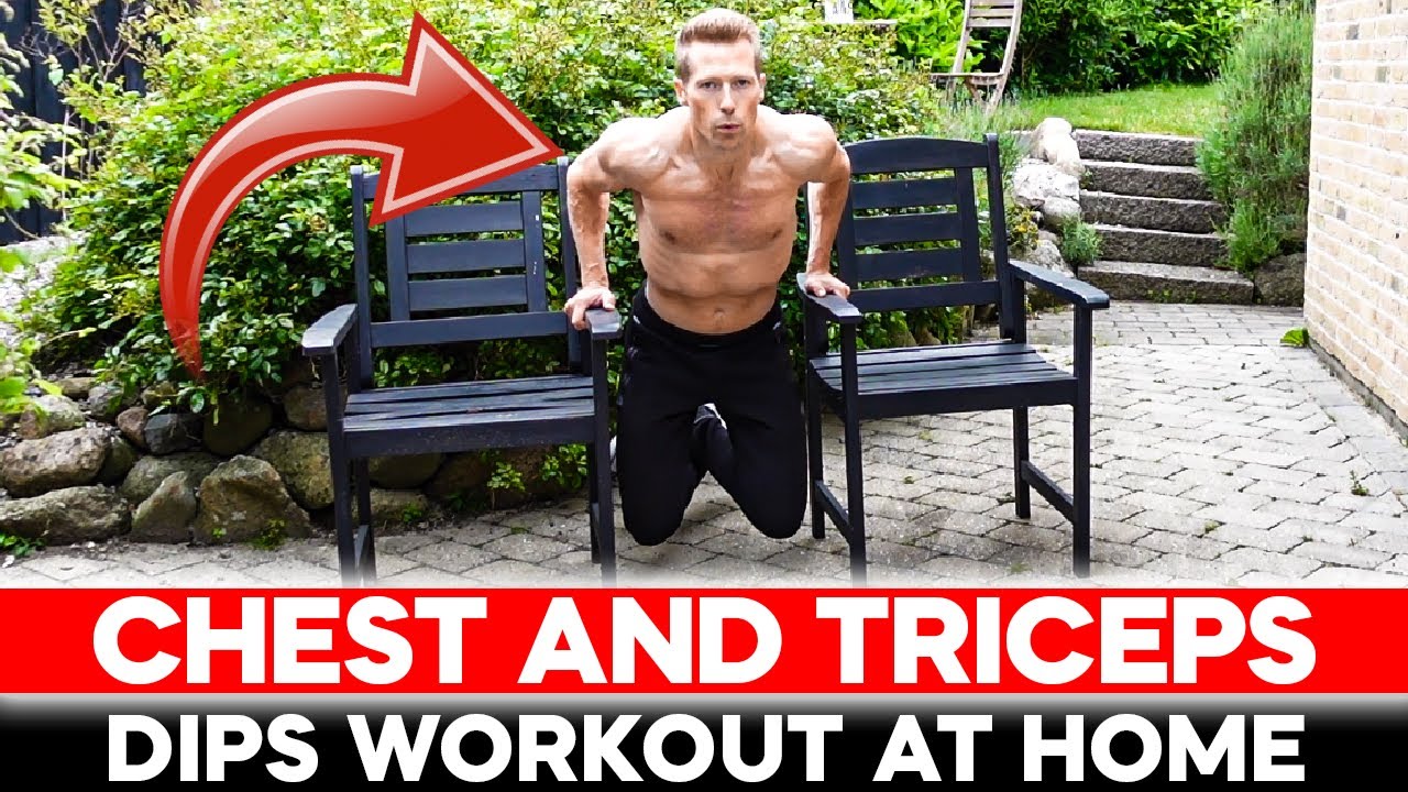CHEST AND TRICEPS WORKOUT (DIPS HOME EXERCISE) - YouTube