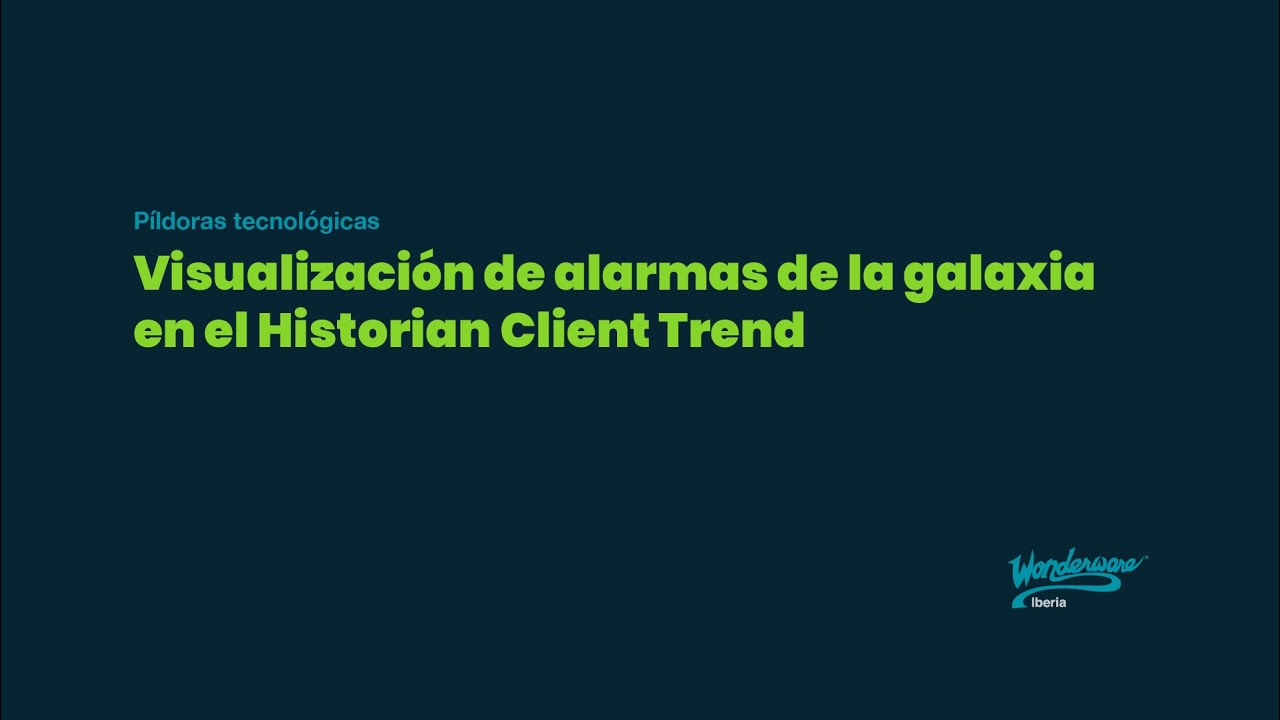 Visualización de alarmas de la galaxia en el Historian Client Trend ...