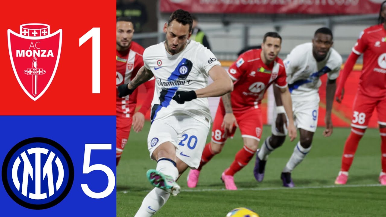 MONZA-INTER 1-5!INTER STRARIPANTE IL TORO,DOPPIO CALHA, TORNA AL GOL ...