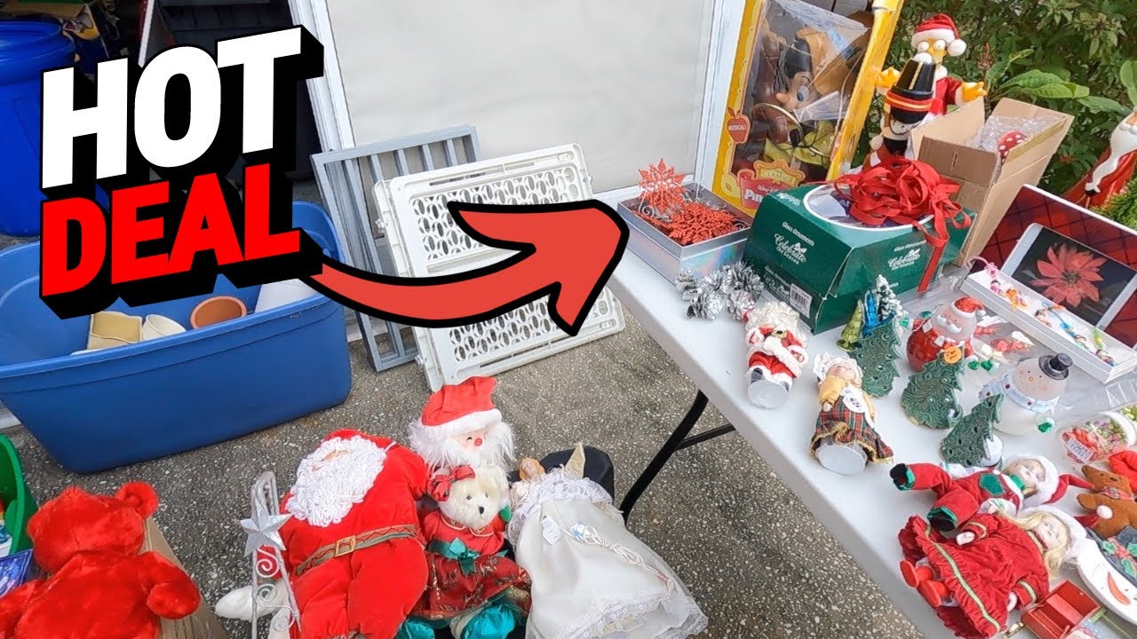 Christmas Came Early at this Garage Sale! - YouTube