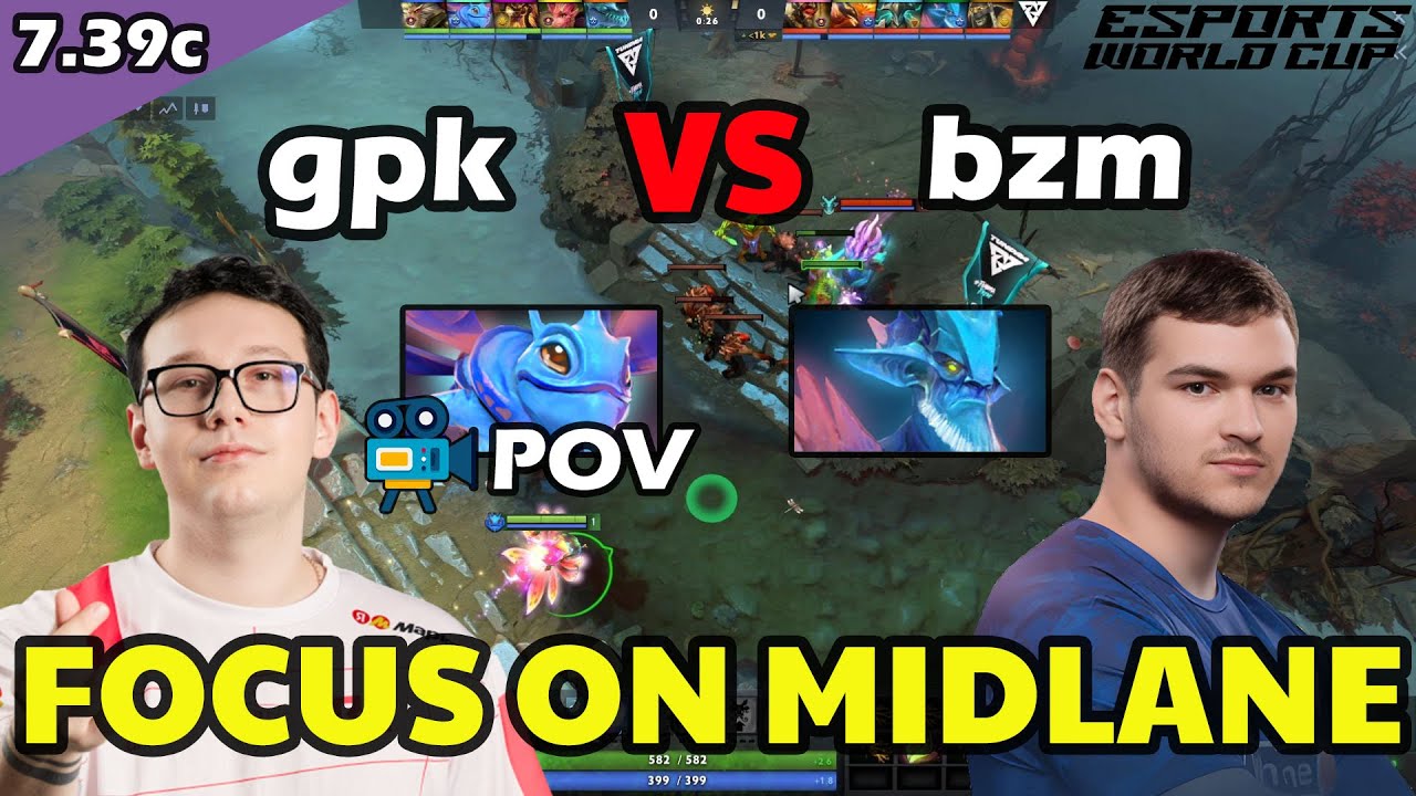 gpk Puck VS bzm Leshrac | Focus on Midlane | 7.39c - YouTube
