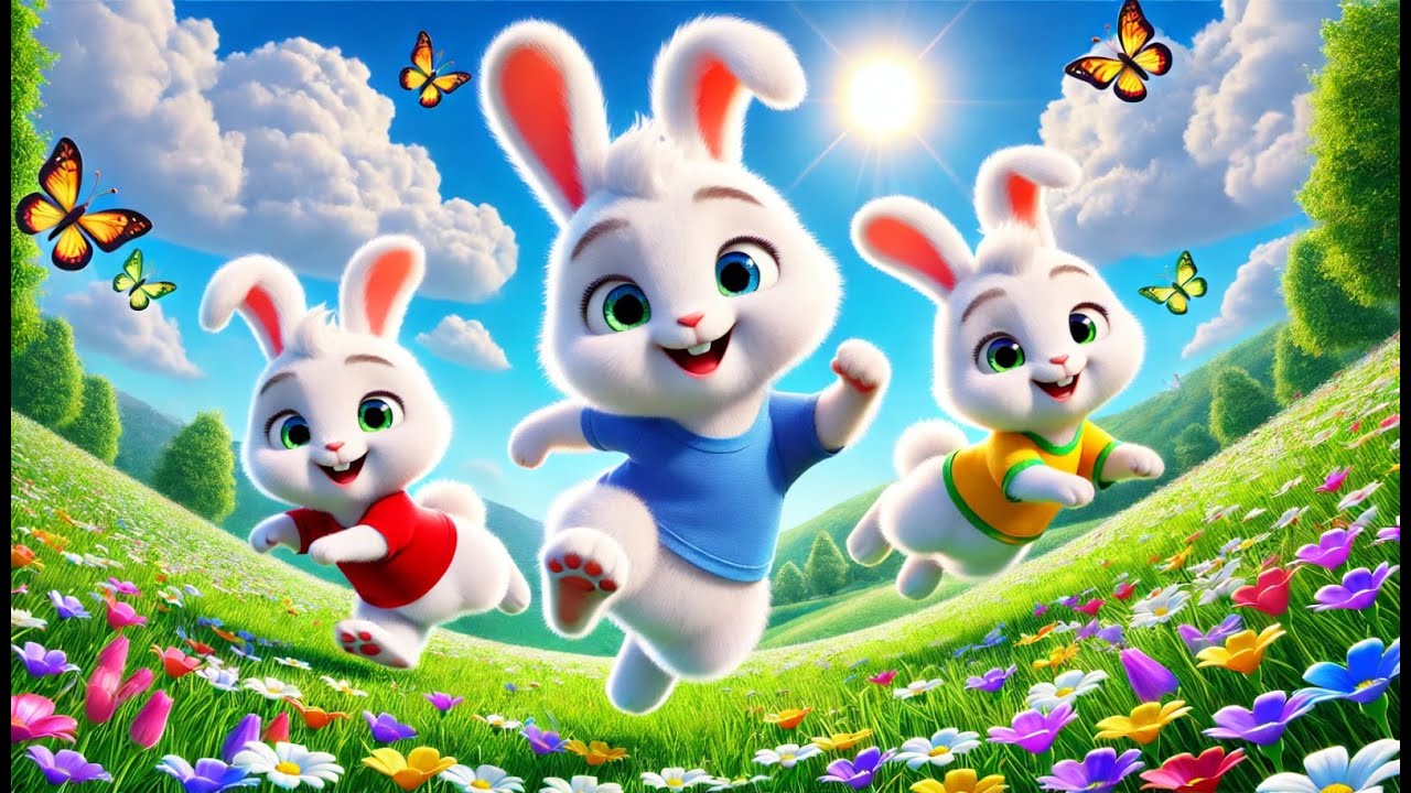 Hop Hop Little Bunnies | Bunny Adventure Song | Nursery Rhymes & Kids ...
