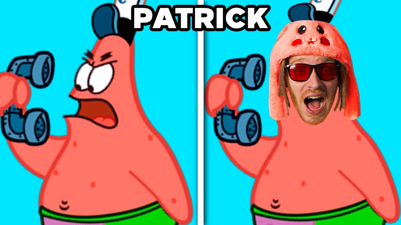 "No, this is Patrick" VOICE in REAL LIFE! 😂 (SpongeBob SquarePants ...