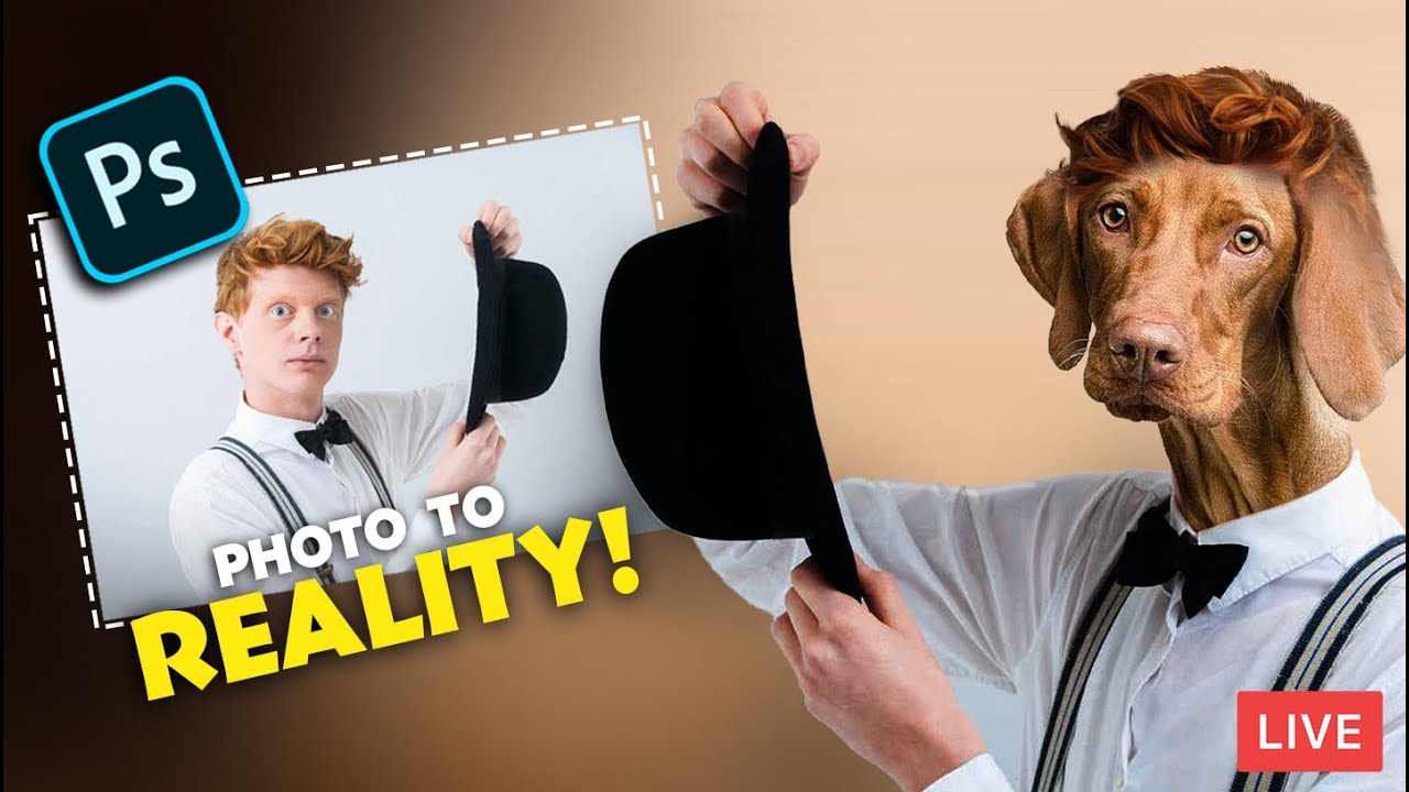 How To Put Any Animal Head on a Human Body in Photoshop! S1E1 - YouTube