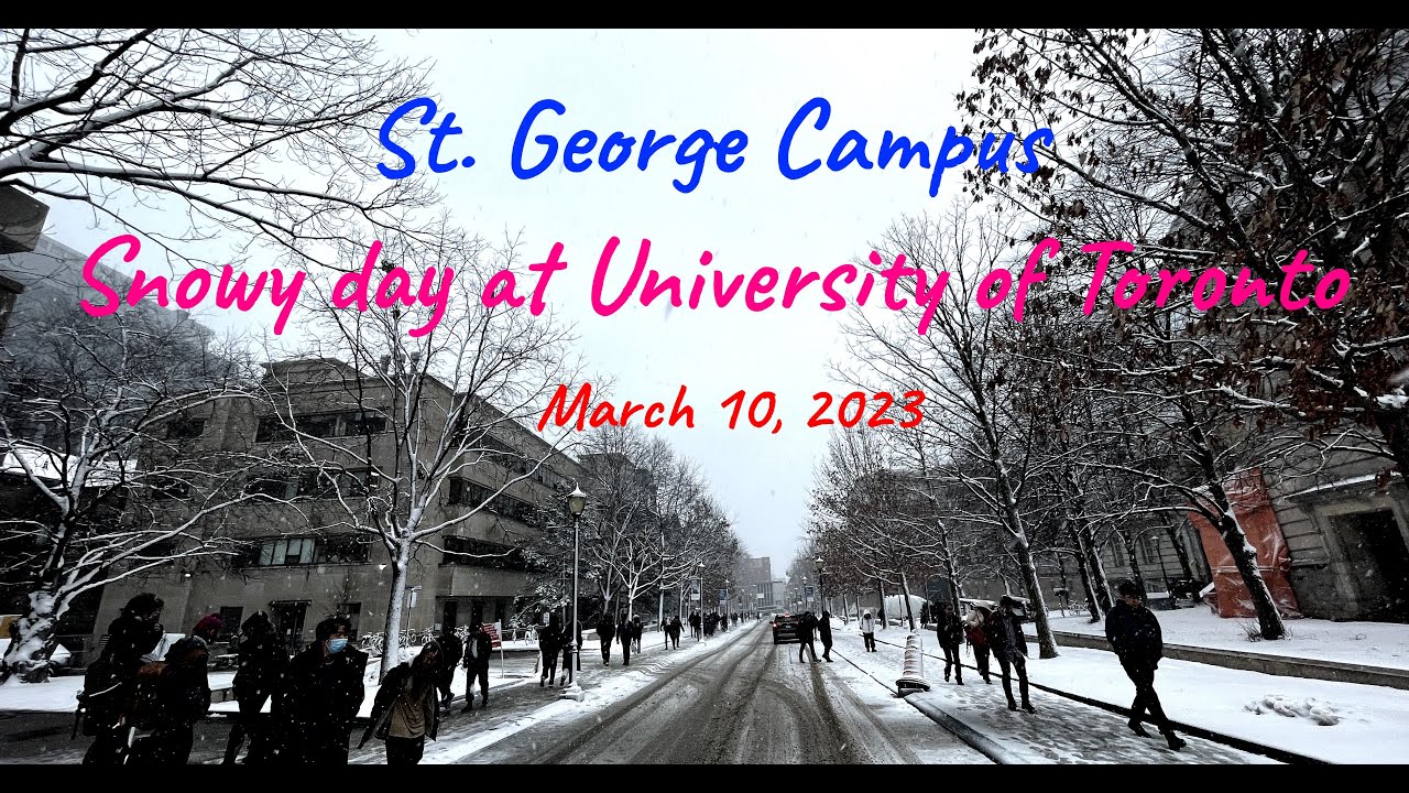 Snowy Day at University of Toronto (UofT) St. George Campus 2023 (March ...
