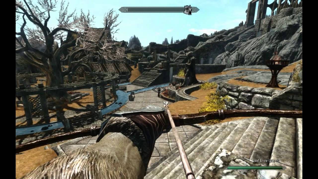 Skyrim imperial bow oneshot - YouTube
