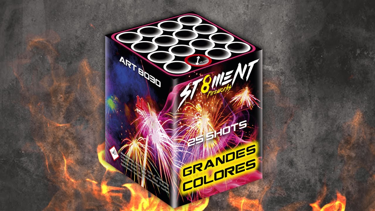 Grandes Colores - St8ment Vuurwerk - GBV Weco - 8030 - YouTube