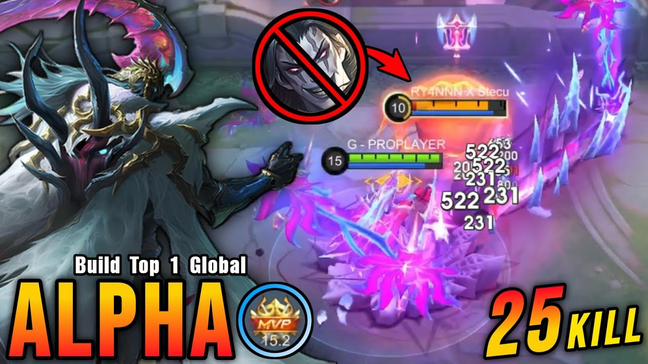 25 Kills!! Alpha LEGEND Skin Aggressive Play!! - Build Top 1 Global ...