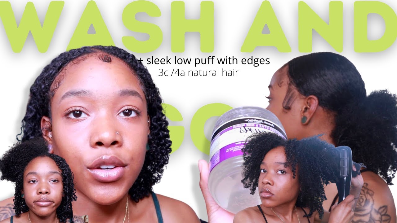 Defined Wash N Go On 3c 4a 4b Natural Hair Using Aunt Jackies Low