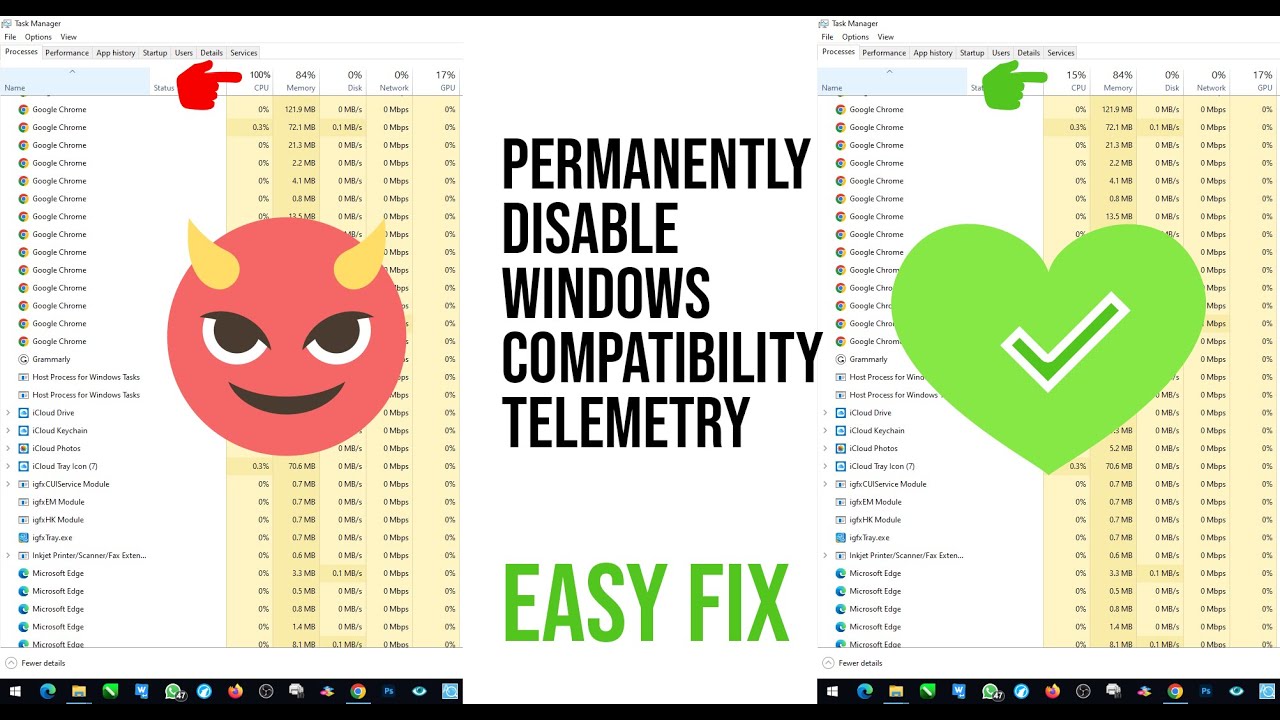 Permanently Disabling Windows Compatibility Telemetry - YouTube