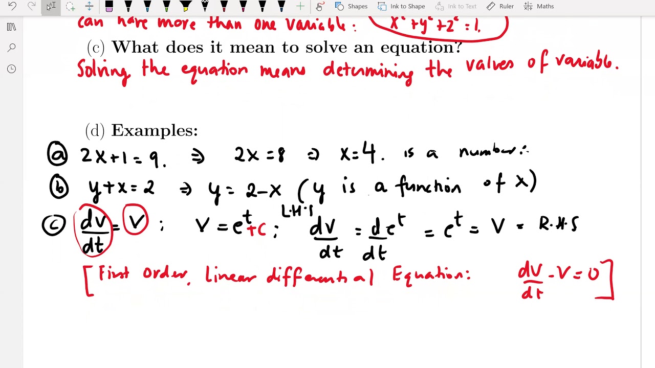 Section 1.1-Basic Mathematical Models: Direction Fields MATH-260 - YouTube
