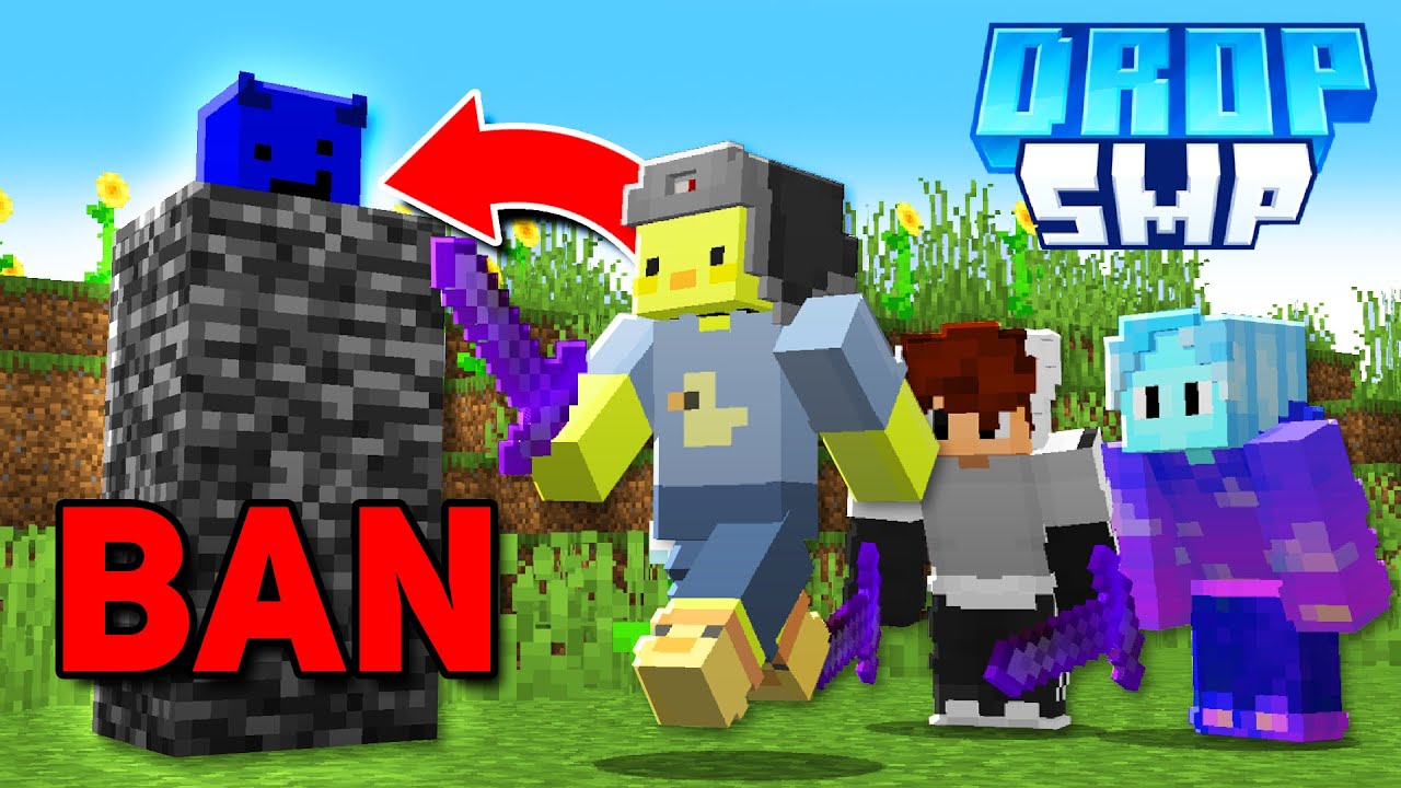 JAK ZBANOWALIŚMY GRACZA NA DROP SMP! - YouTube