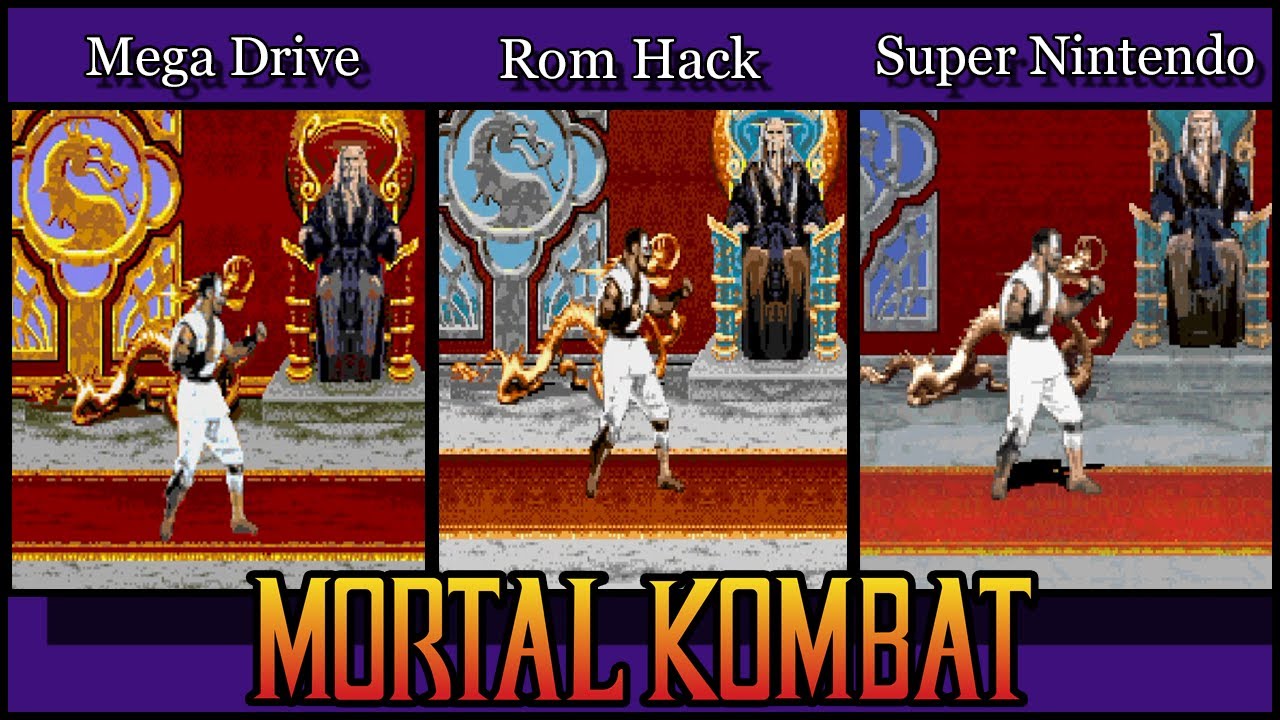 [Hack] Mortal Kombat (Sega Genesis vs SNES vs Hack) triple comparison ...