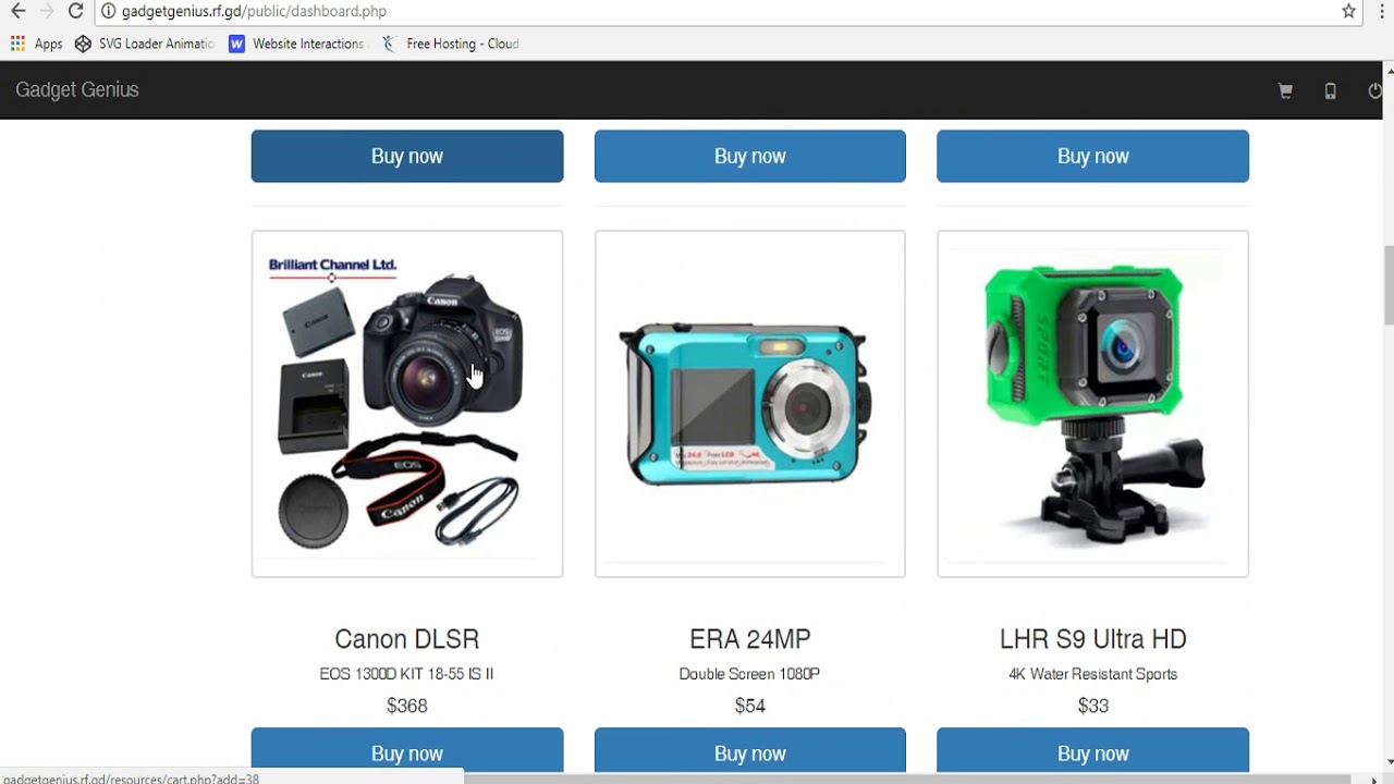 Ecommerce Bootstrap PHP MySQL Free Hosting at InfinityFree - YouTube