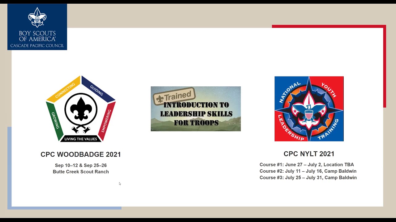 Webinar: Introduction to Leadership Skills for Troops (ILST) - YouTube