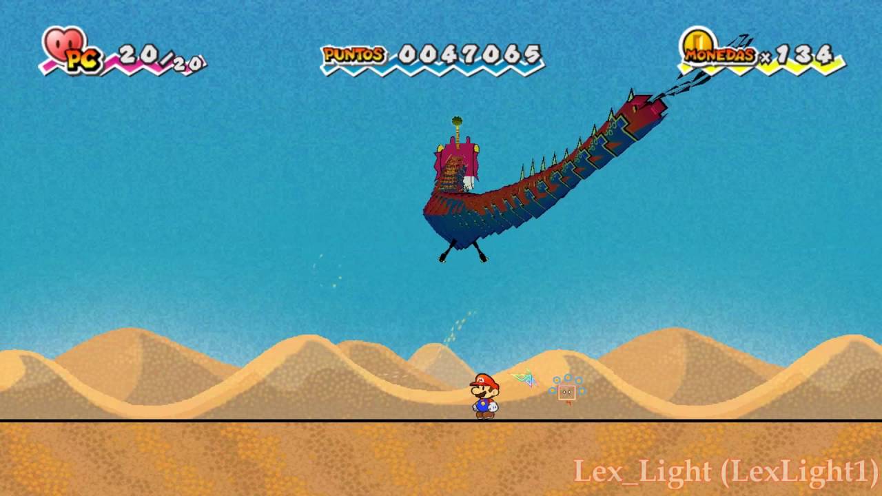 Dolphin 5.0 - Súper Paper Mario (Wii) - Batalla contra Dracofrac -SIN ...