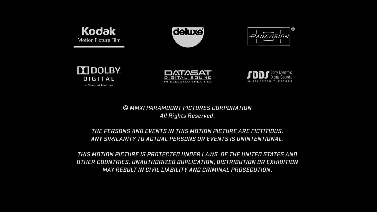 Paramount Pictures Distribution/MPAA Rating Card (PG-13, 2011) - YouTube