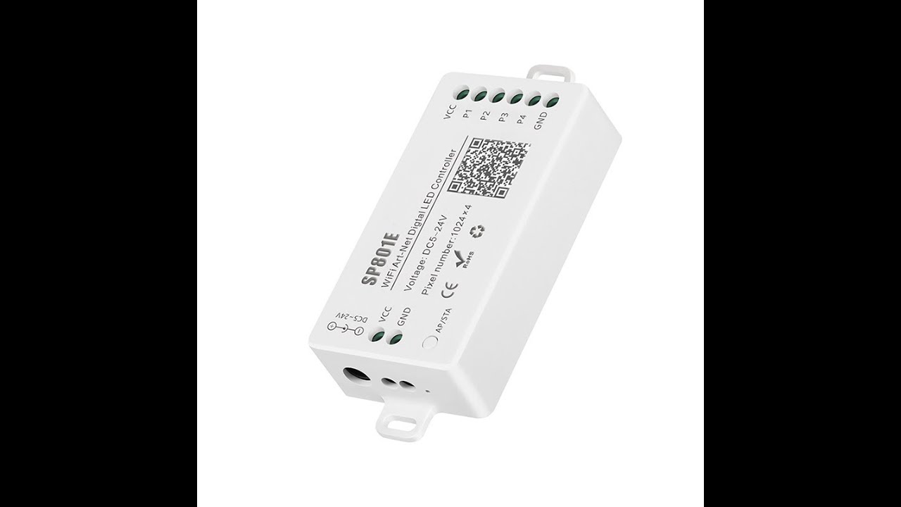 SP801E WiFi Art-Net Pixel Smart LED Controller - YouTube