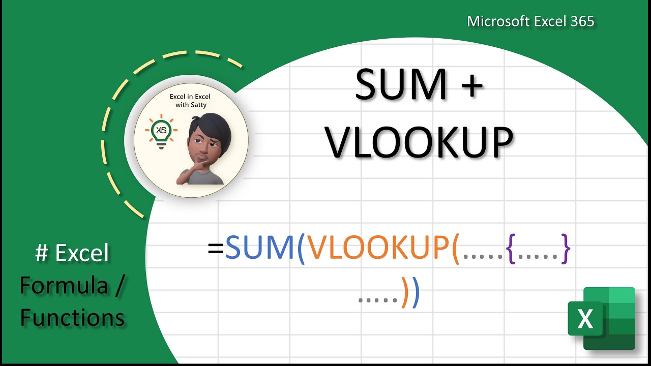 Excel Sum And Vlookup Mastering Lookups And Adding Values Easy Tutorial Youtube