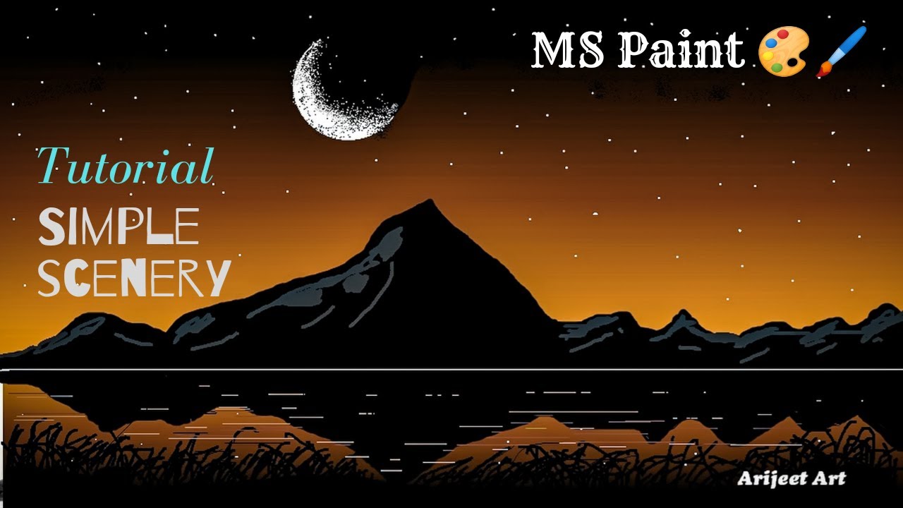 How to draw in computer | Microsoft paint tutorial | MS Paint ...