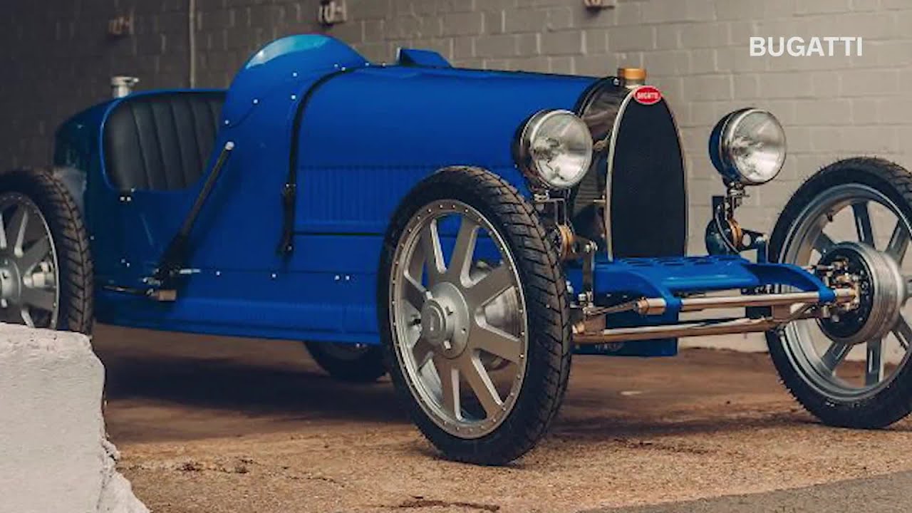 Bugatti selling $35K mini electric car for kids - YouTube