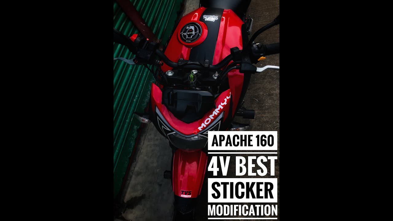 Apache 4V 160 Best Sticker Modifcation|Sticker Modification|Apache 4V ...