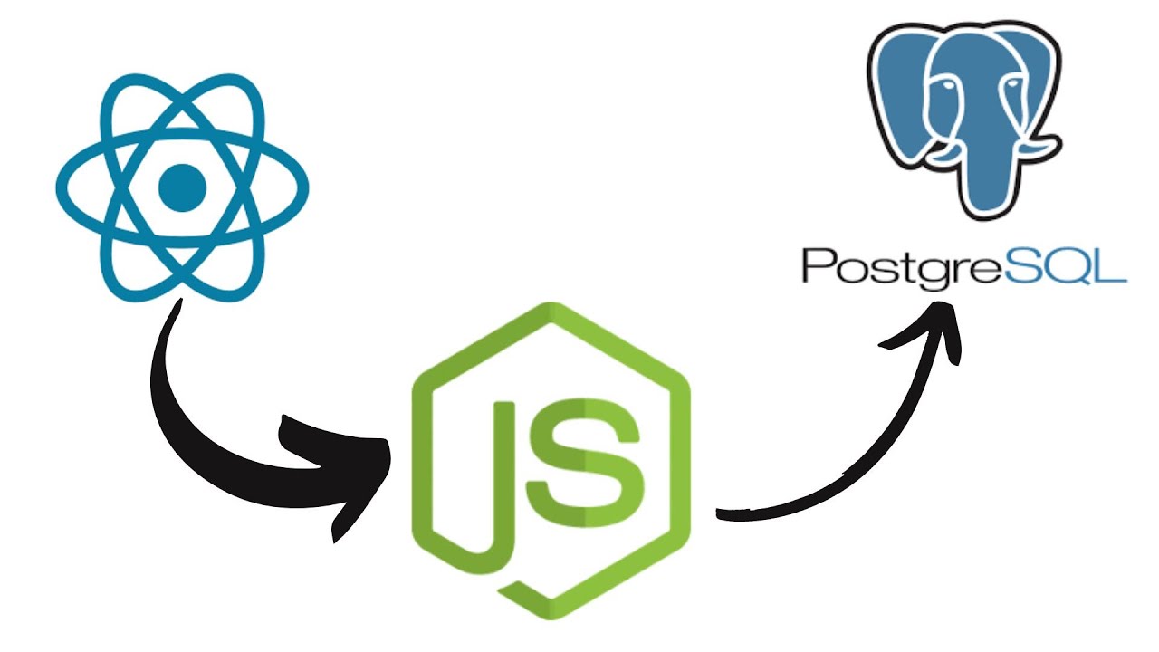 connecting react js to node js to postgresql - YouTube